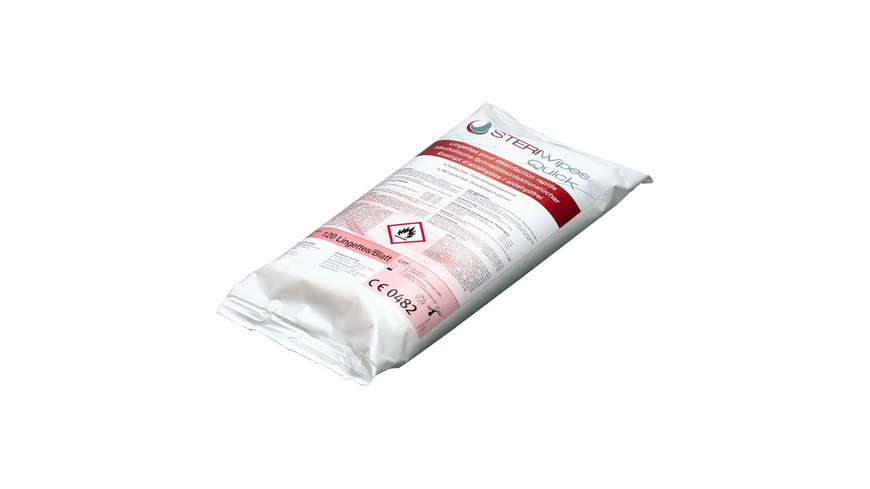 DENTIMED Desinfektionstücher Steriwipes Nachfüller 4 x 200 Stück