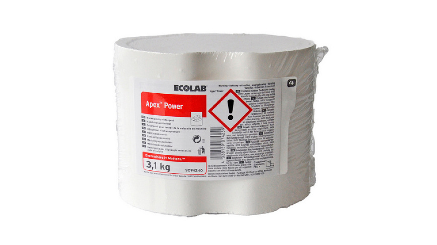 ECOLAB Geschirrwaschmittel Apex Power 4 x 3.1 kg