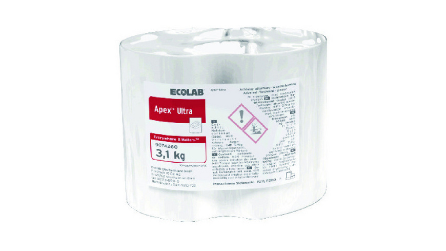 ECOLAB Geschirrwaschmittel Apex Ultra 4 x 3.1 kg