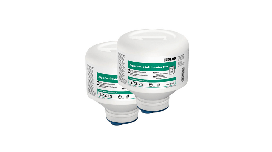 ECOLAB Neutralisationsmittel Aquanomic Solid Neutra-Plus 2 x 2.72 kg