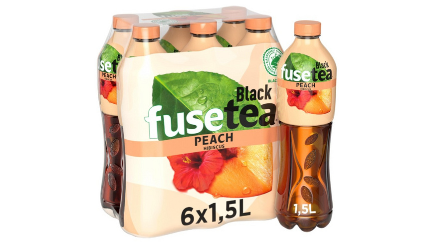 FUSE TEA Peach Hibiscus 6 x 1.5 Liter