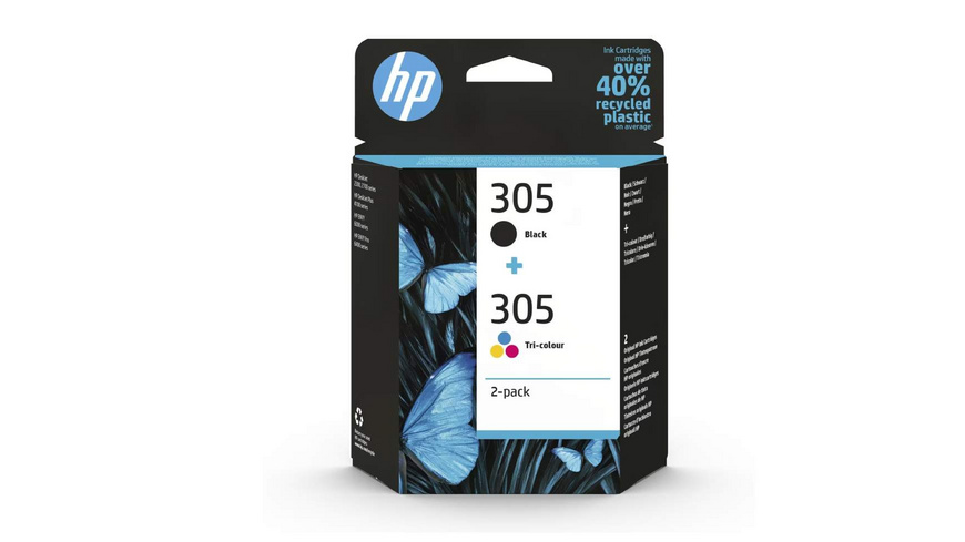 HP 305 Tintenpatrone Tri-color/Schwarz Combopack