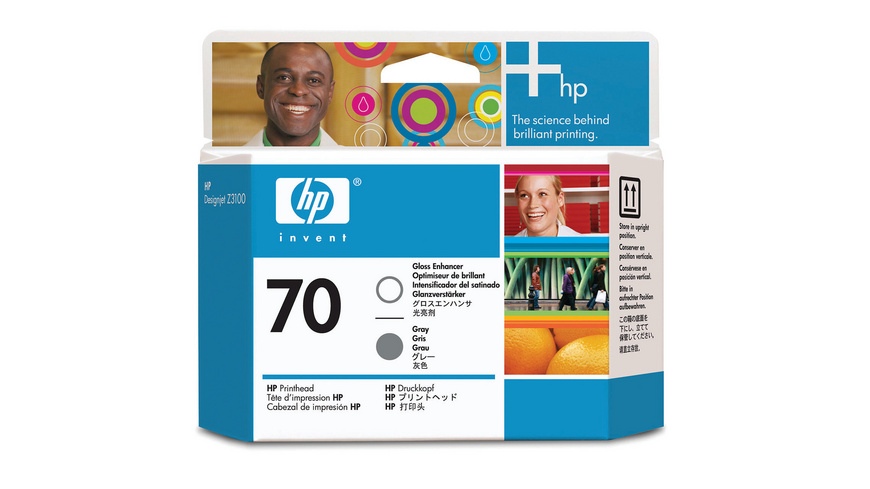 HP 70 Druckkopf Glanzverstärker/grau