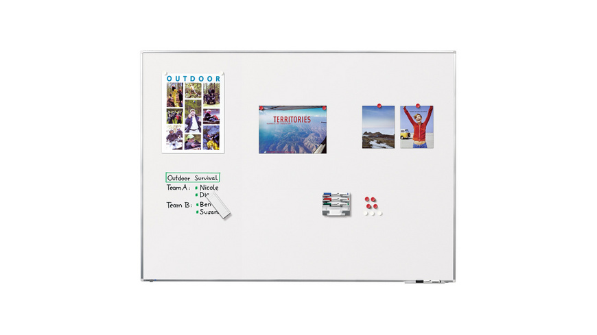 LEGAMASTER Premium Plus Whiteboard 120 x 180 cm