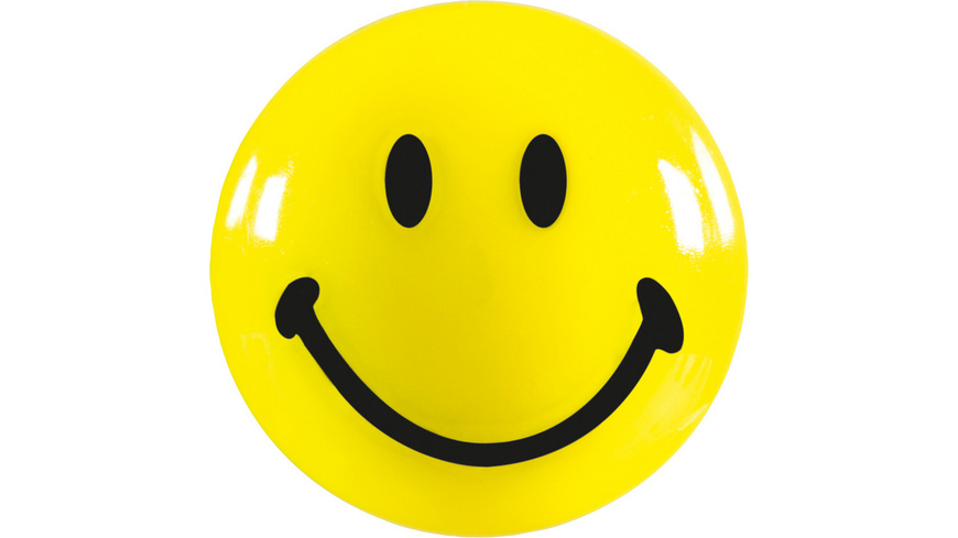 MAGNETOPLAN Smiley Magnete gelb-schwarz 30 mm - 6 Stk.
