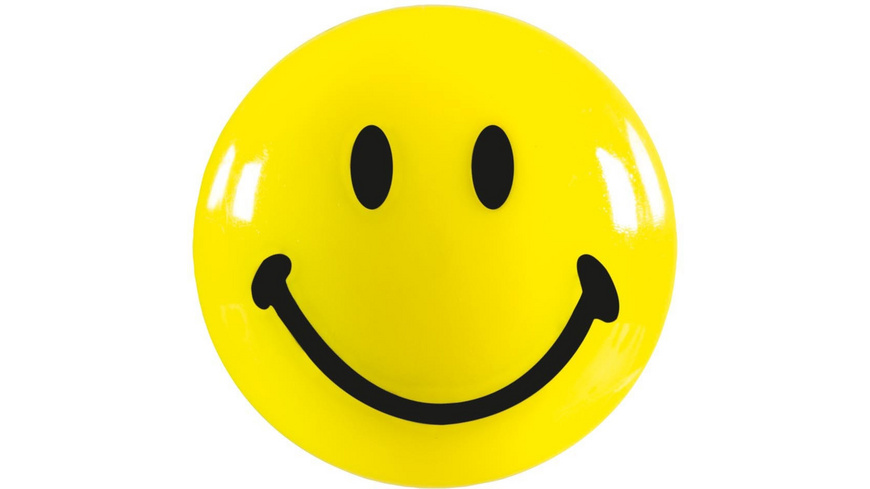 MAGNETOPLAN Smiley Magnete gelb-schwarz 40 mm - 4 Stk.