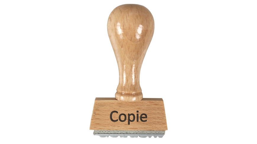 NEUTRAL Stempel "Copie"