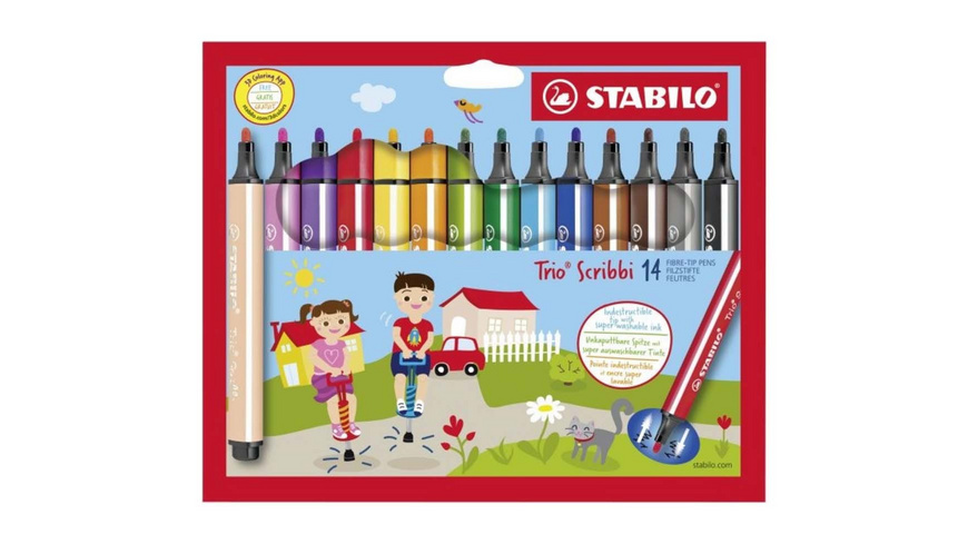 STABILO Fasermaler 1.5 - 2 mm - Trio Scribbi