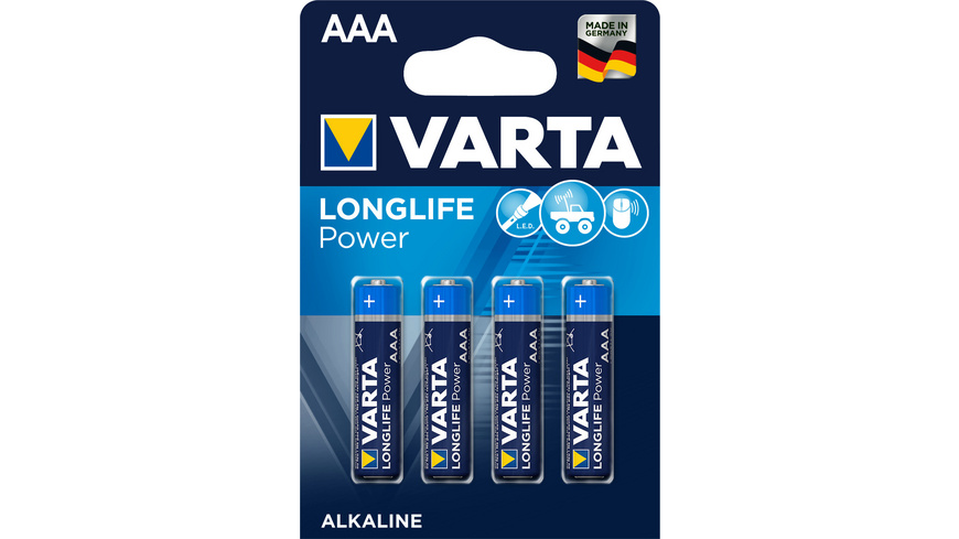 VARTA Batterie Longlife Power AAA/LR03 – 4er Pack