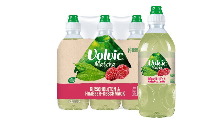 VOLVIC Tee Matcha Kirschblüten-Himbeer 6 x 7.5 dl